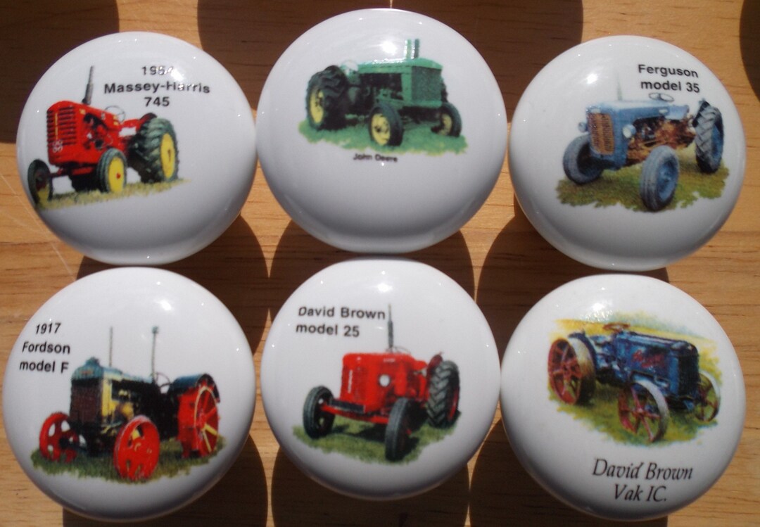 Farm Tractors #3 Ceramic Cabinet Knobs Kitchen Hardware Pulls (6) - Etsy