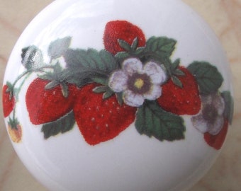 Strawberry Knobs - Etsy