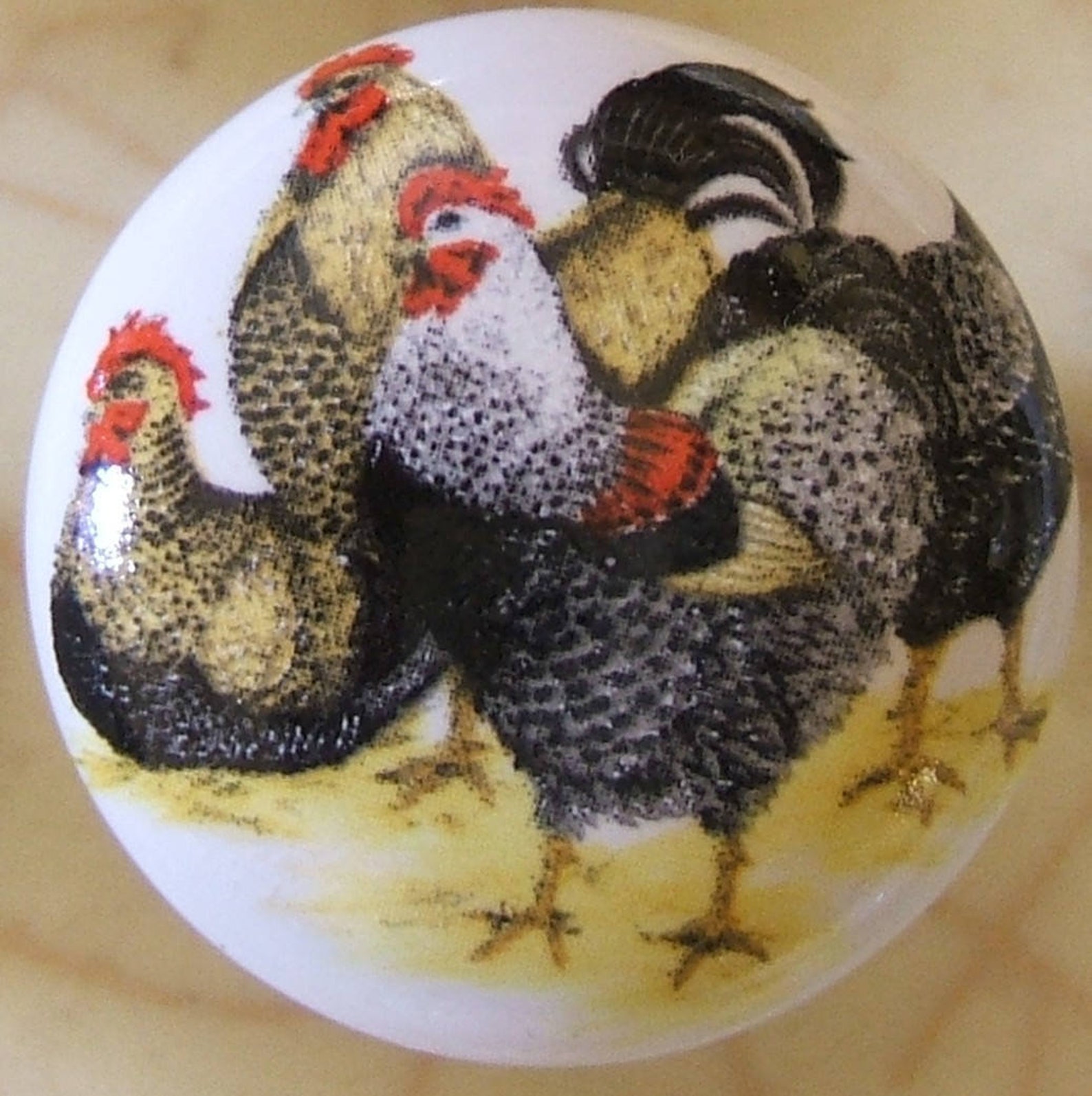 Rooster & Chicken Family Ceramic Cabinet Knobs Kitchen Drawer Pulls - Etsy