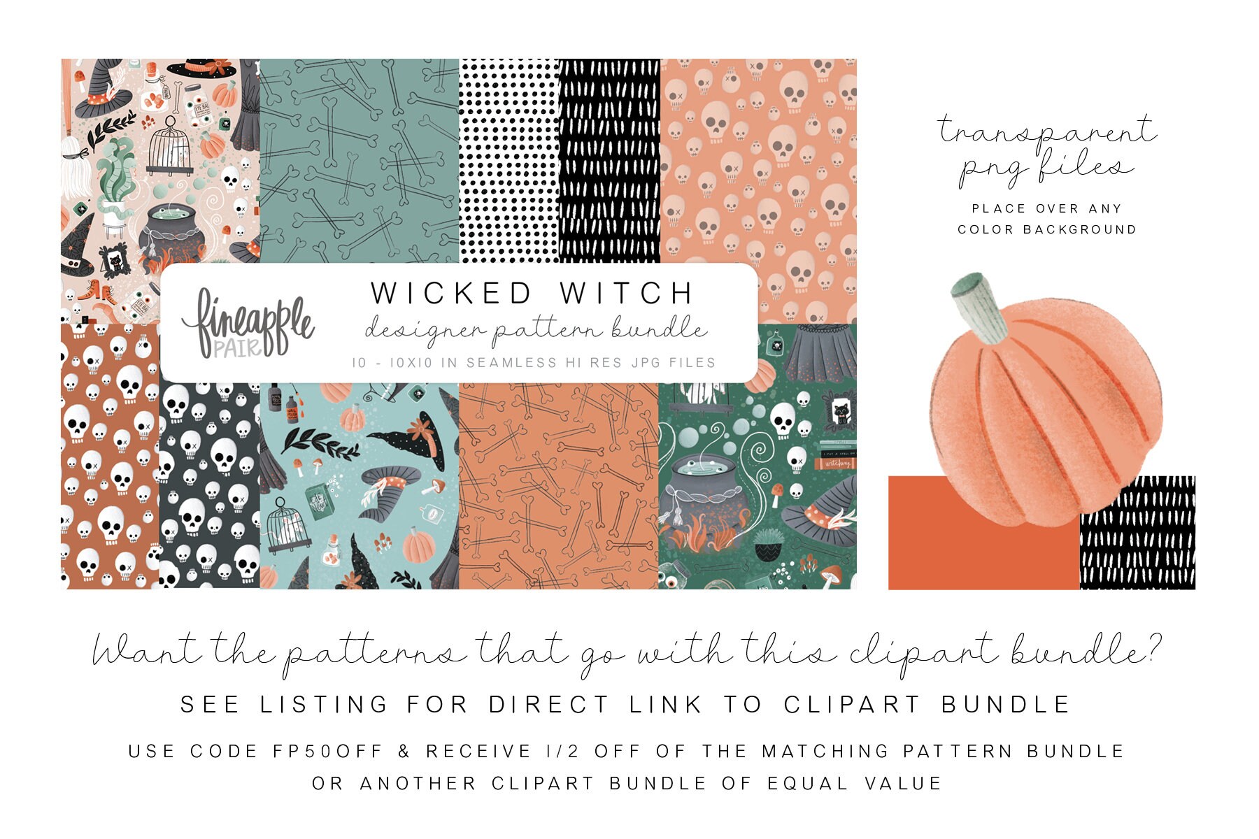 Cute Halloween Clipart Halloween Witch Clipart Halloween - Etsy