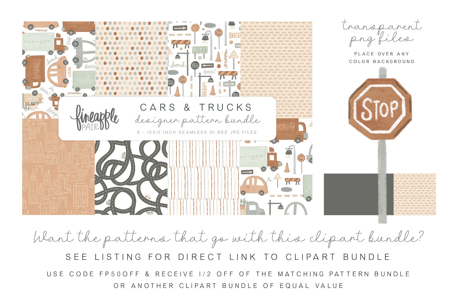 Cars & Trucks Clipart Cars Clipart Truck Clipart - Etsy