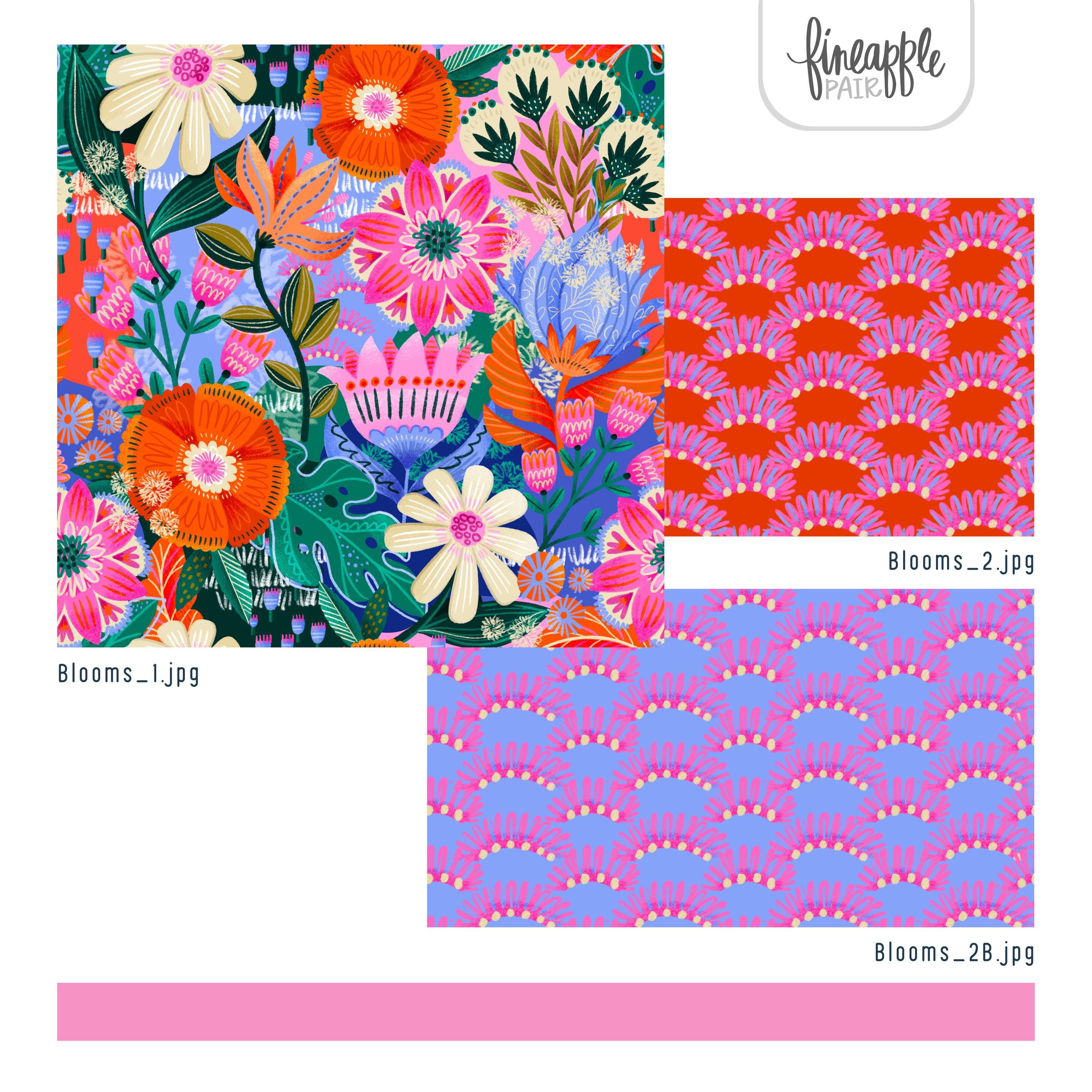 Boho Floral Seamless Patterns: Bold Vintage Prints (digital Download ...