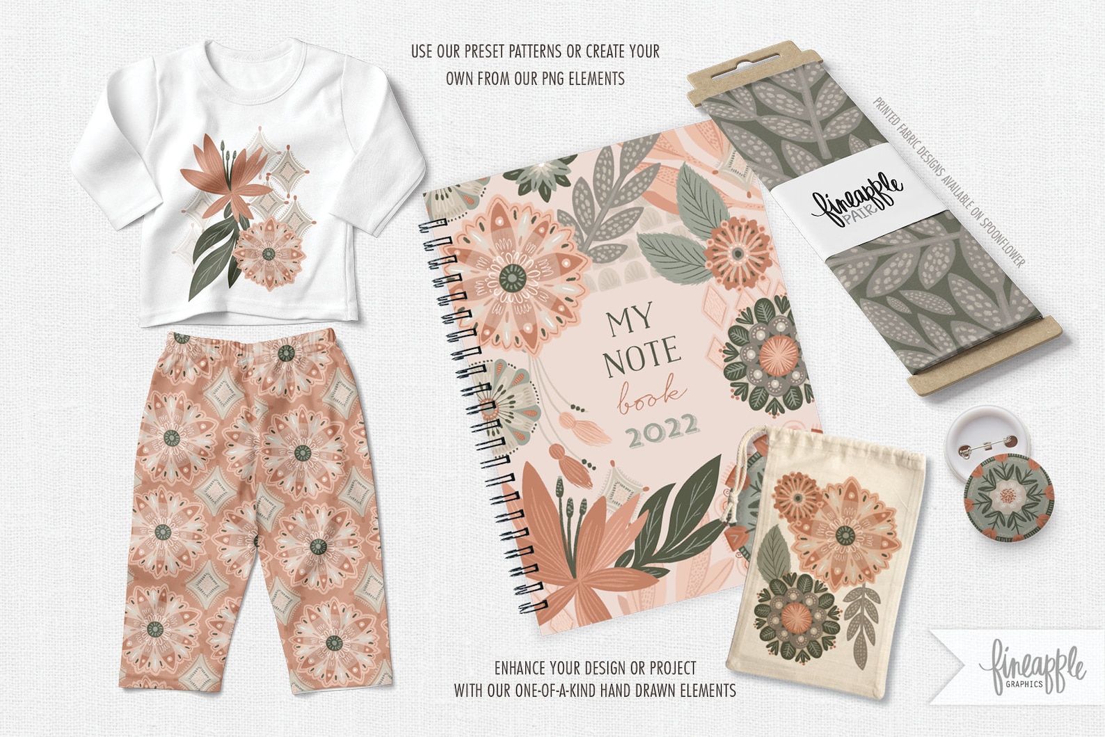 Boho Chic Clipart Boho Digital Paper Bohemian Tropical - Etsy