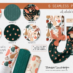Fall Market Clipart Bundle: Autumn Flowers, Pumpkins (digital Download ...