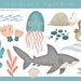 Ocean Animals Clipart, Shark Clipart, Ocean Life Clipart, Under the Sea ...
