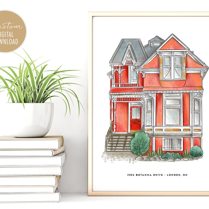 Home Portrait - Etsy