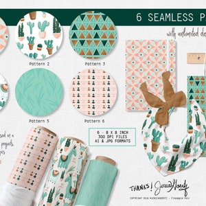 Llama Digital Paper, Boho Chic Digital Paper, Llama Clip Art, Alpaca ...