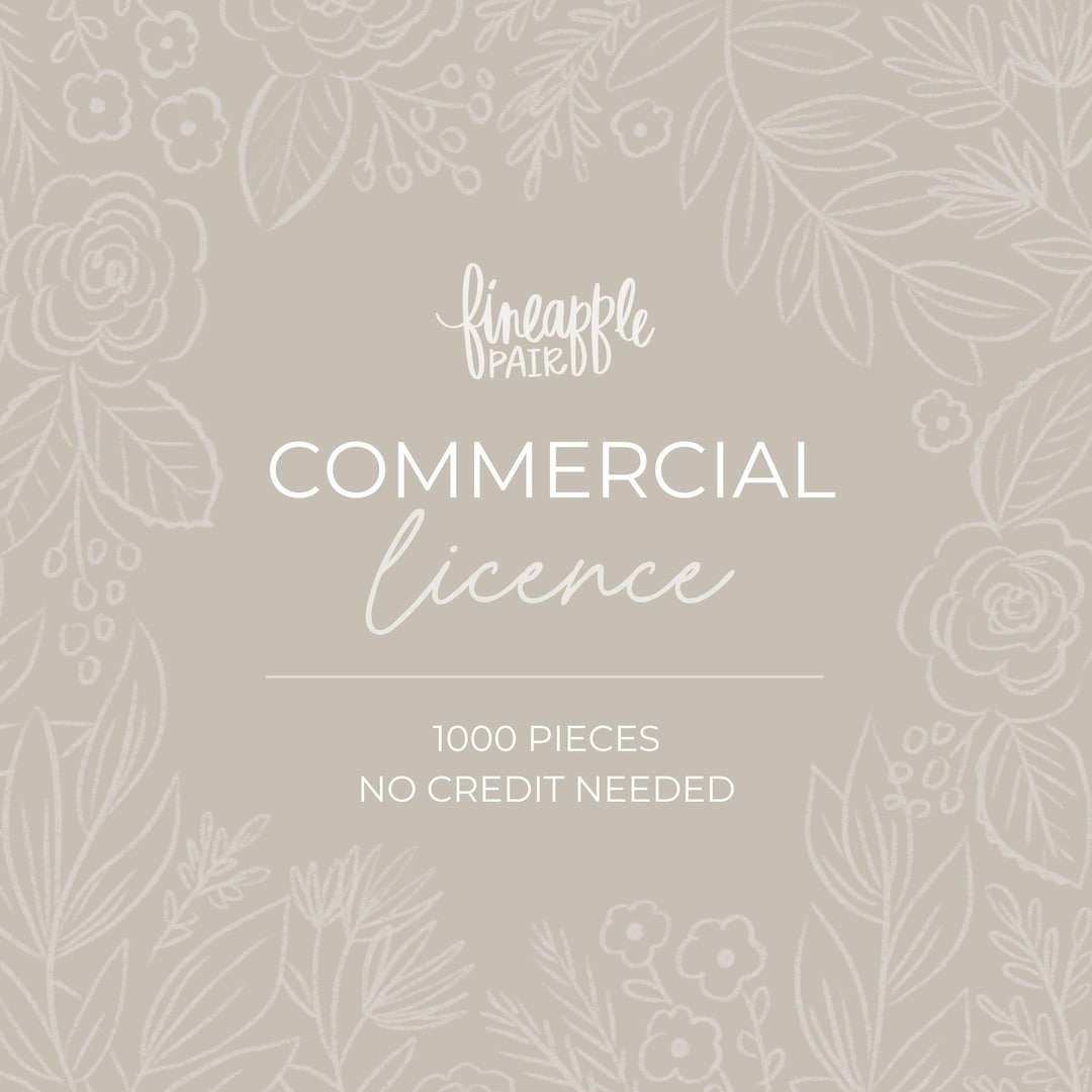 Commercial Clipart Pattern License: Unlimited Use - Etsy