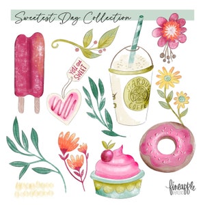 Frozen Treats Clipart: Summer Dessert Illustrations (digital Download ...