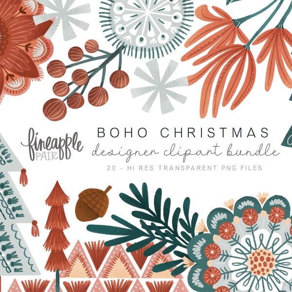 Boho Clipart - Etsy