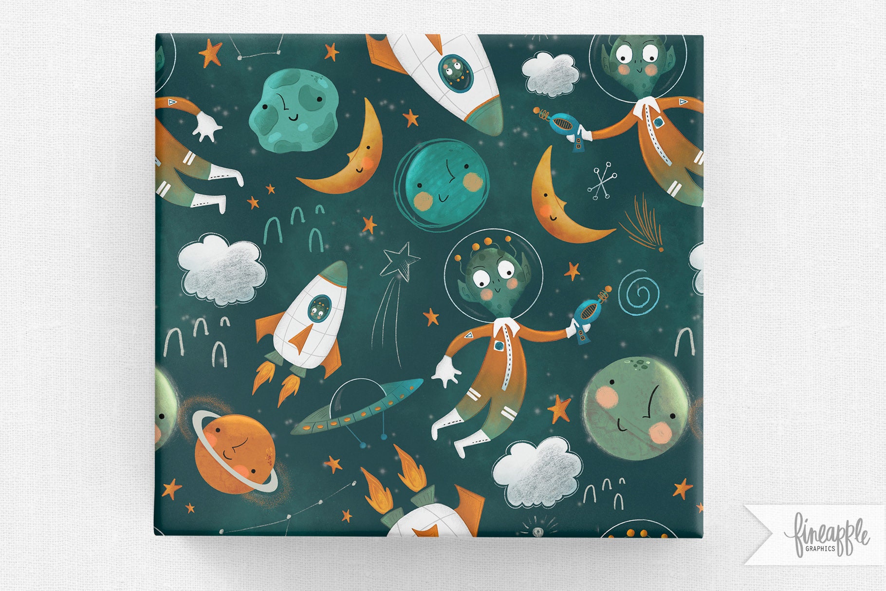 Outer Space Digital Paper Space Seamless Patterns Space | Etsy