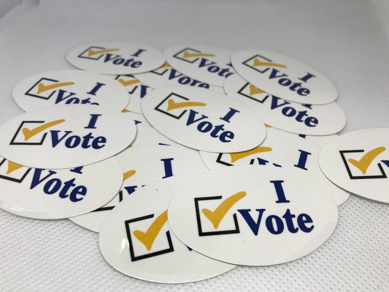 I Vote Sticker | Etsy