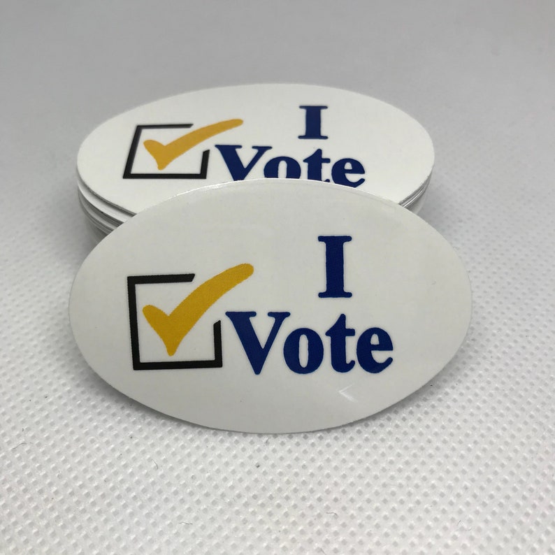 I Vote Sticker | Etsy