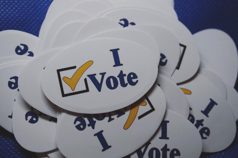 I Vote Sticker | Etsy