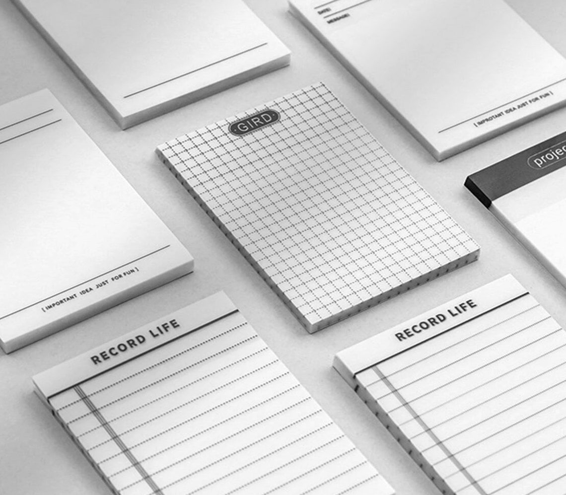 Transparent Memo Notepad Sticky Notes Adhesive Transparent | Etsy
