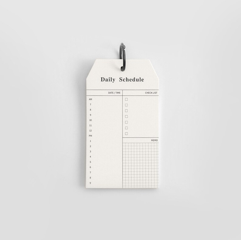 Daily Schedule Notepad Task List Goal Planner - Etsy