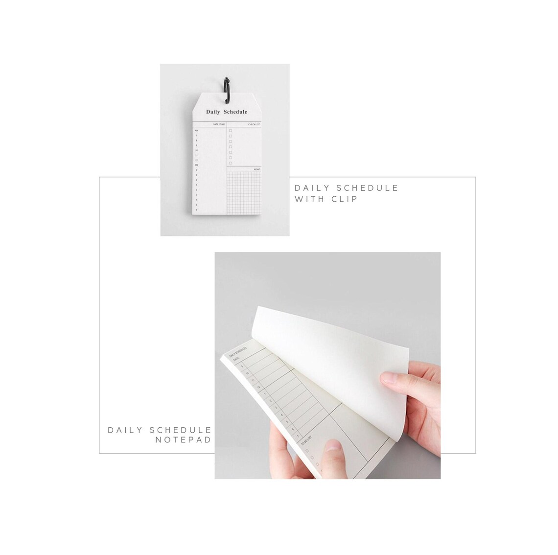 Daily Schedule Notepad Task List Goal Planner - Etsy