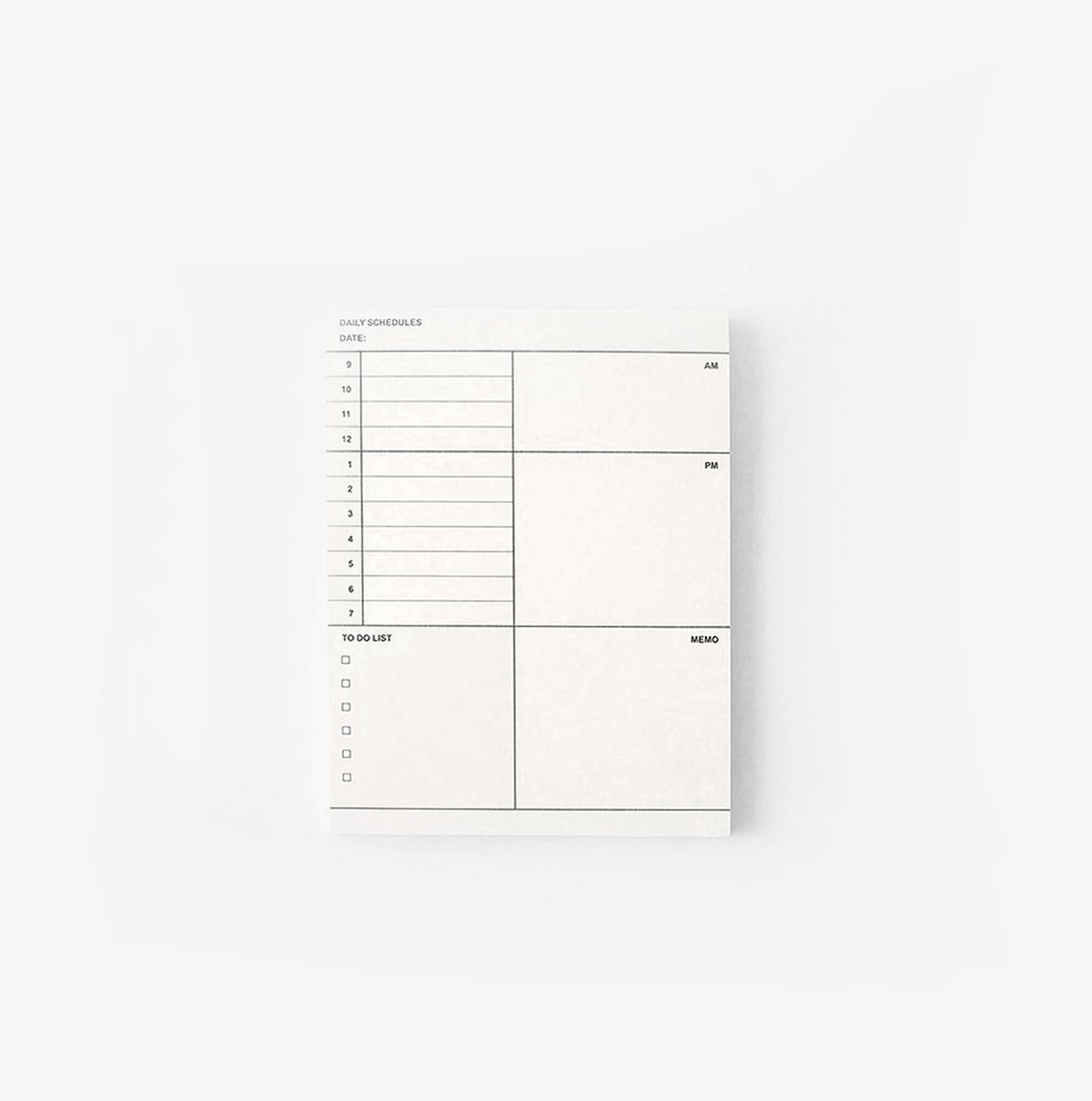 Daily Schedule Notepad Task List Goal Planner - Etsy