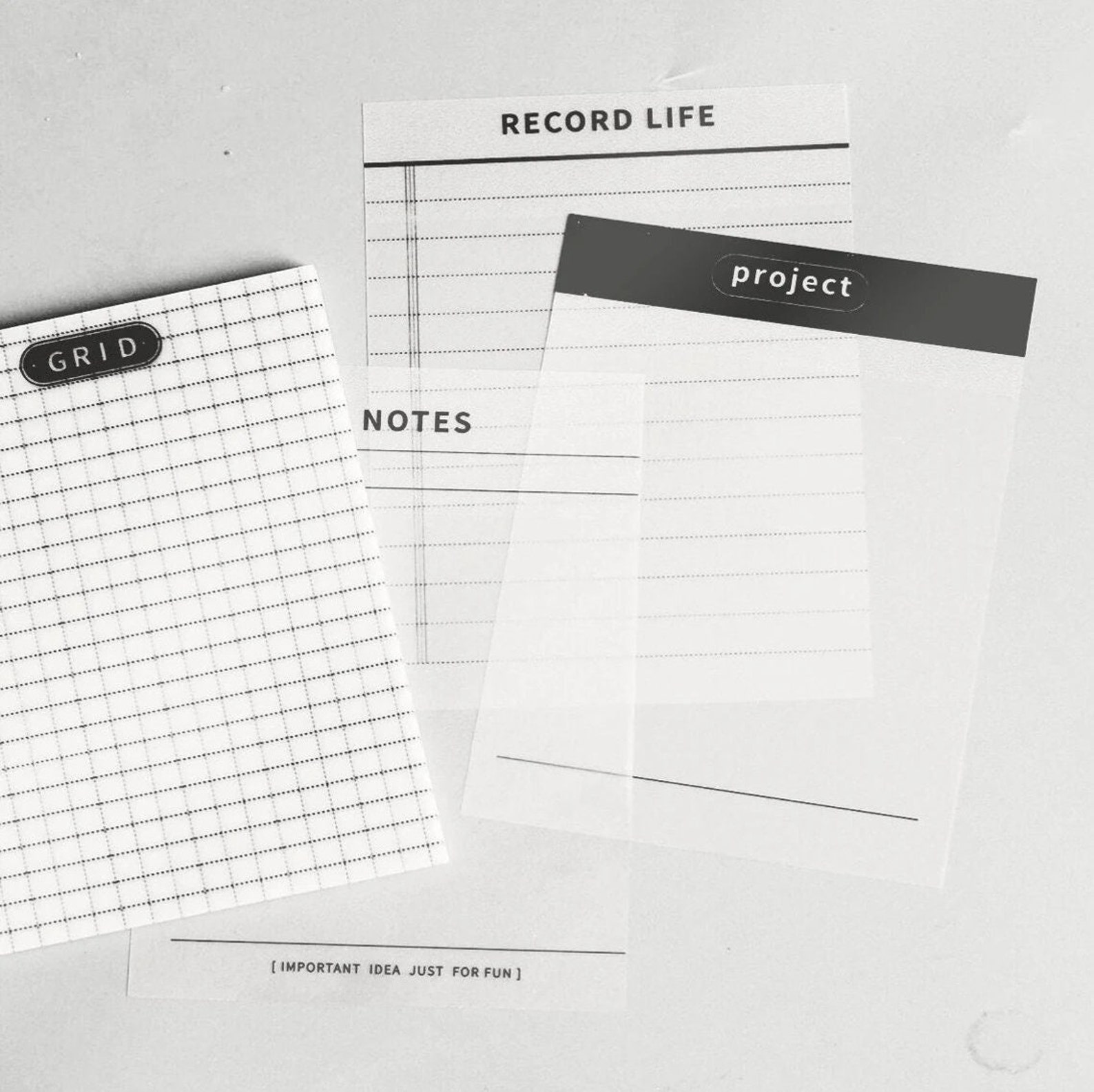 Transparent Memo Notepad Sticky Notes Adhesive Transparent - Etsy
