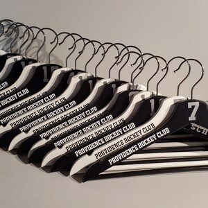 Personalized Sports Hangers Set of 2 Hangers - Hockey, Baseball, Soccer ...