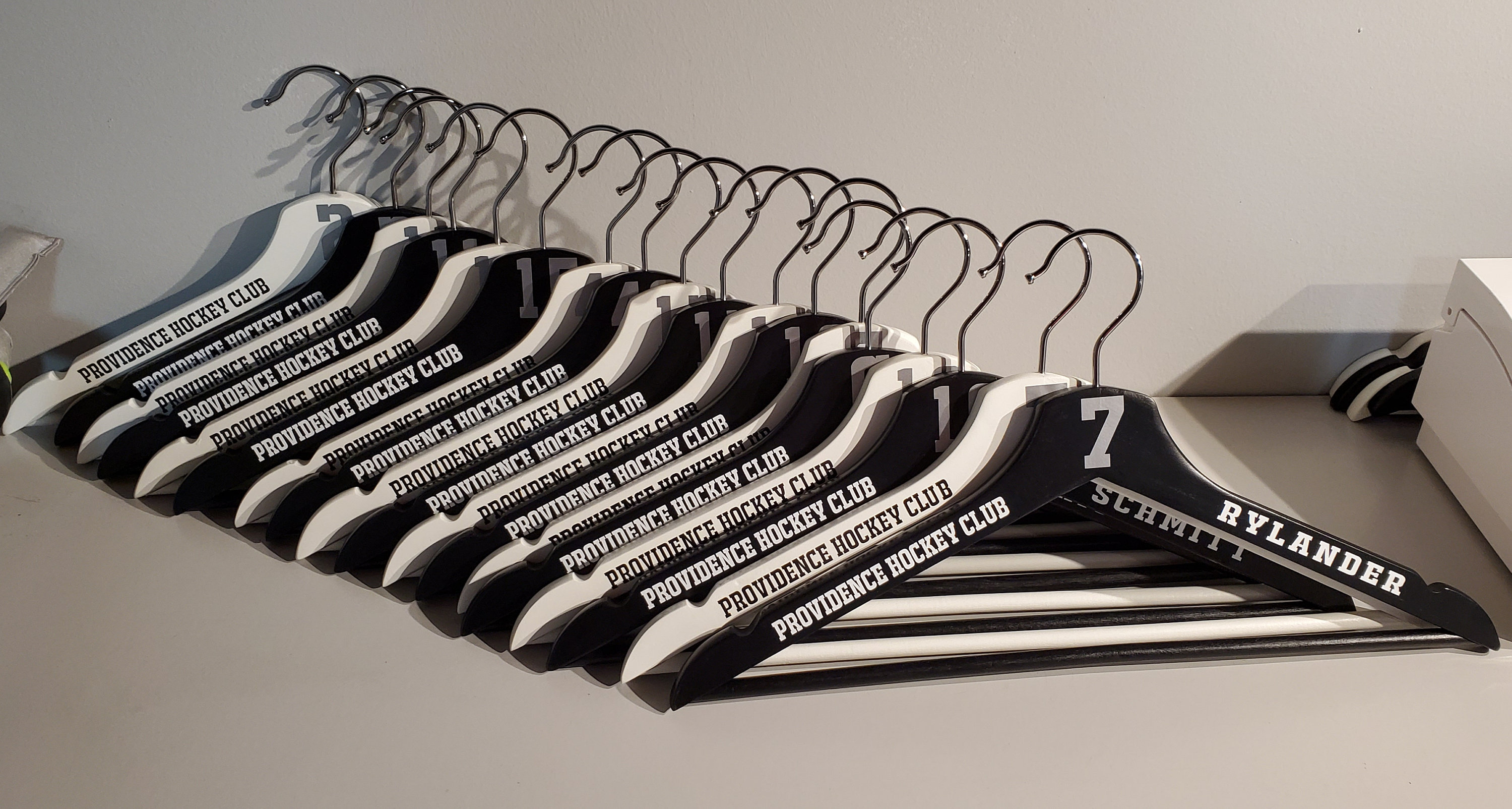 Personalized Sports Hangers Set of 2 Hangers Hockey | Etsy