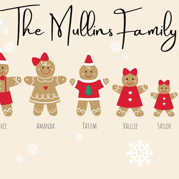 Gingerbread Family - Etsy