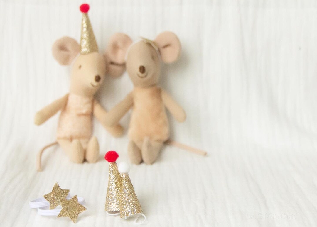 Maileg Accessory / Party Accessory / Headband and Party Hat - Etsy