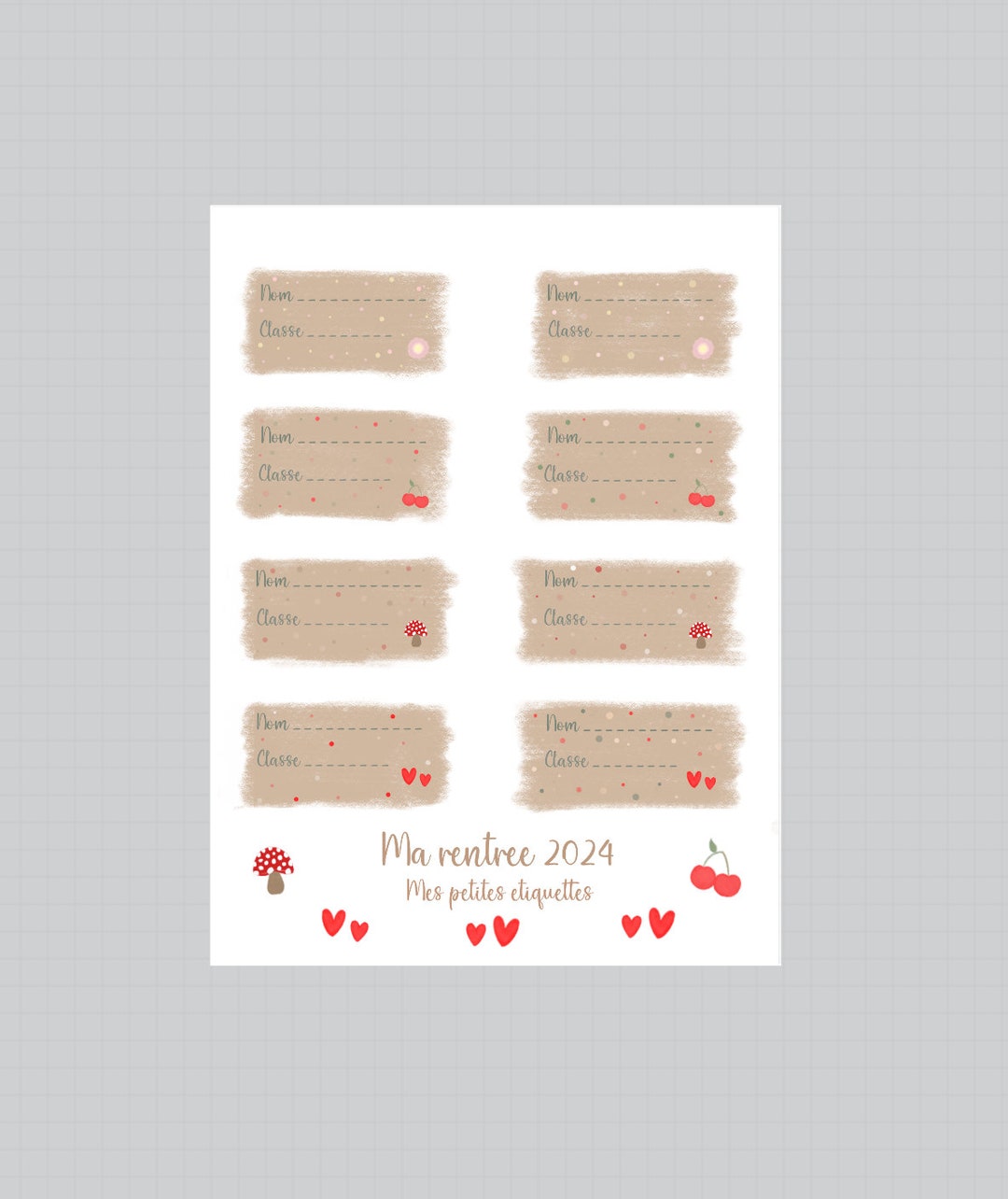 School Notebook Labels / Back to School Accessory / Labels to ...