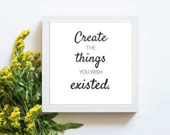 Create the Things You Wish Existed - SVG - Etsy