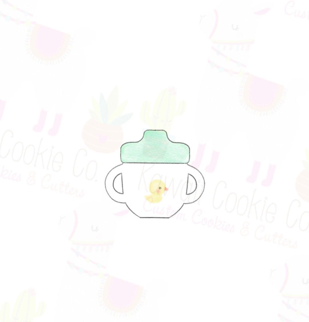 DIGITAL DOWNLOAD STL File Sippy Cup Cookie Cutter - Etsy