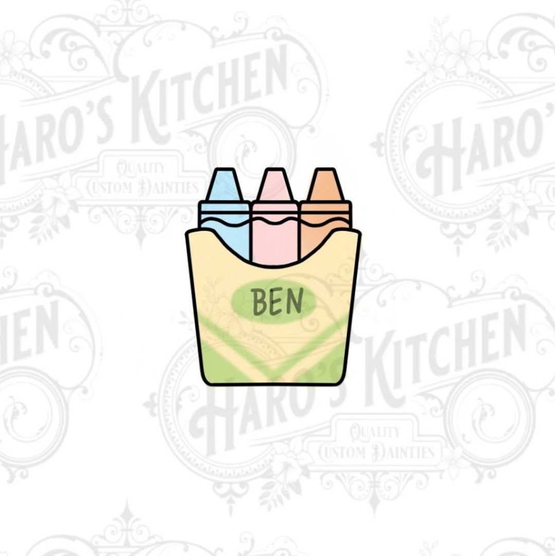 DIGITAL DOWNLOAD STL File Crayon Box Cookie Cutter - Etsy