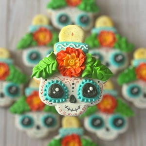 Calaca Sugar Skull Cookie Cutter - Etsy