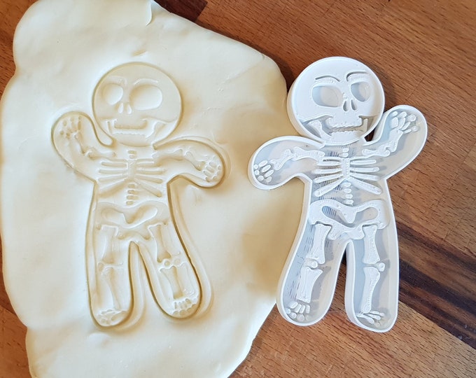 Halloween Gingerbread Skeleton Cookie Cutter - Etsy