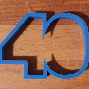 Number 40 Cookie Cutter, Ideal for a Birthday Party - Etsy
