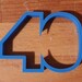 Number 40 Cookie Cutter, Ideal for a Birthday Party - Etsy