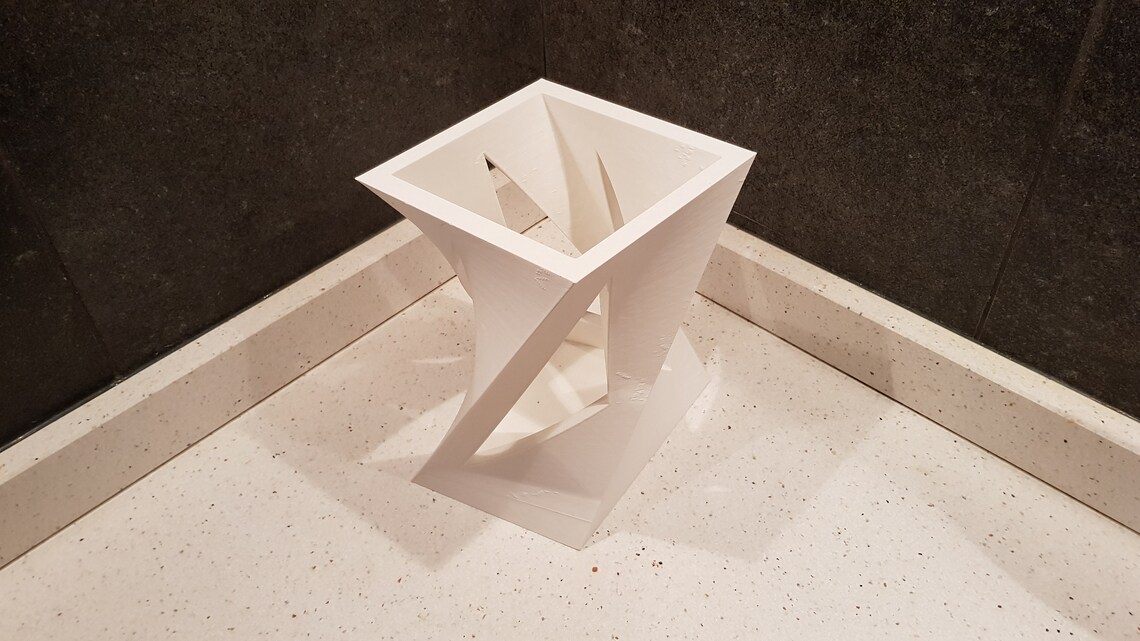 Artistic Box Decor Vase 3D Printed in Various Colors and Size - Etsy