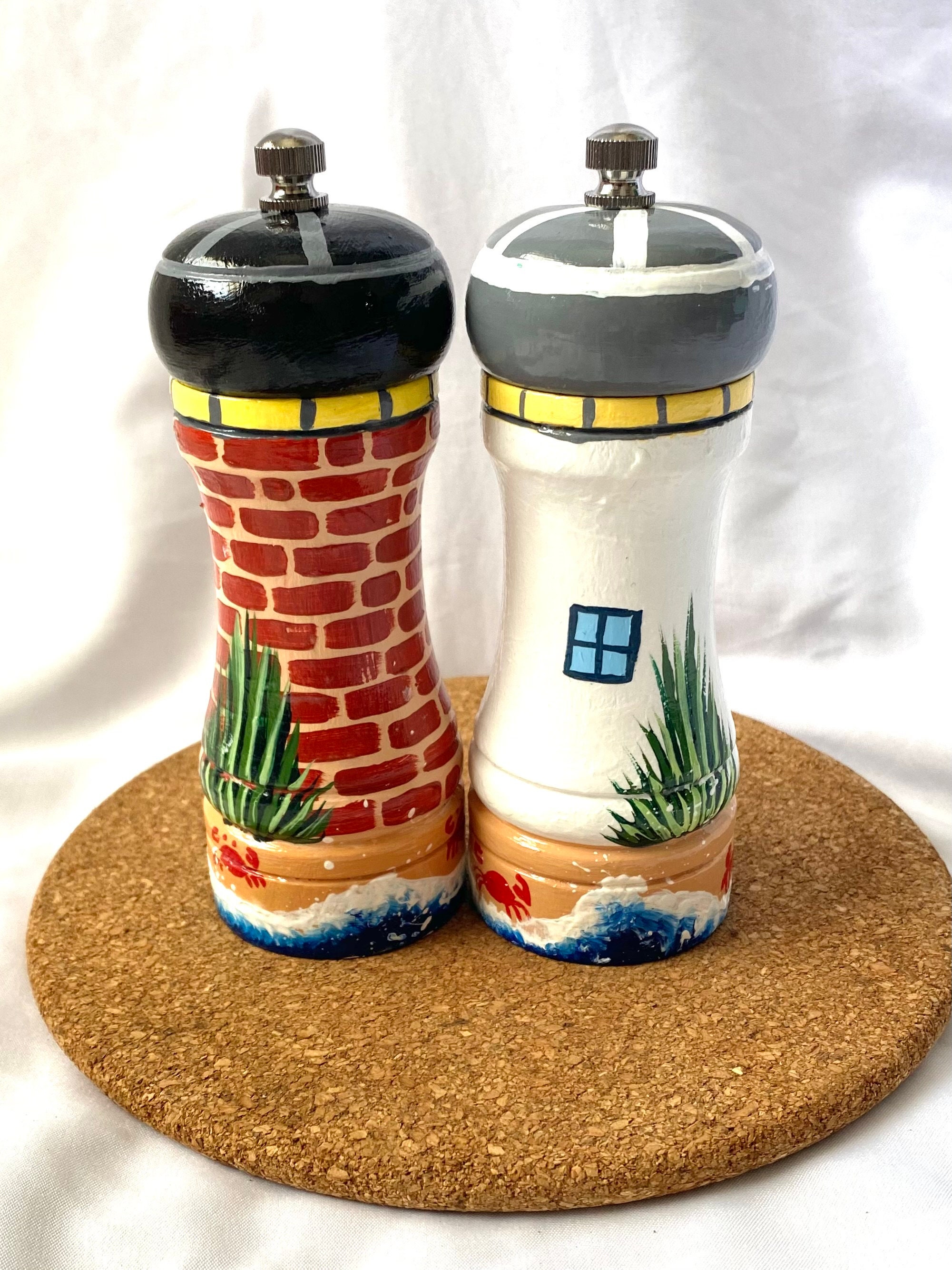 Currituck and Ocracoke Lighthouse Salt & Pepper Grinders Set - Etsy
