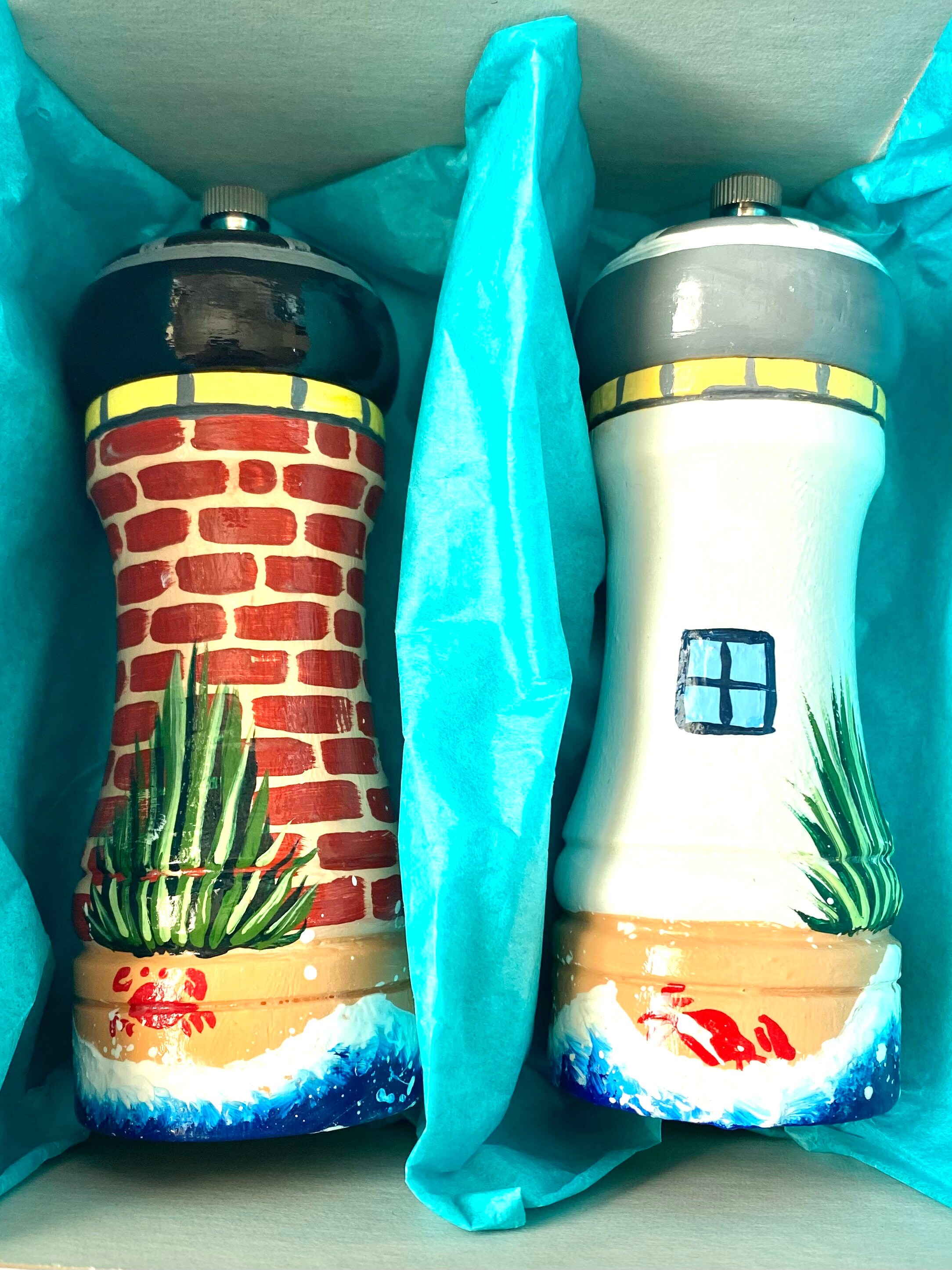 Currituck and Ocracoke Lighthouse Salt & Pepper Grinders Set - Etsy