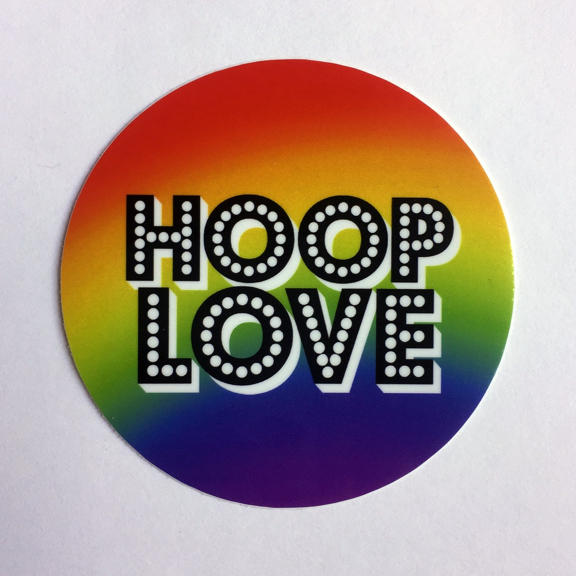 Hoop Love Vinyl Sticker. LGBTQ Pride - Etsy