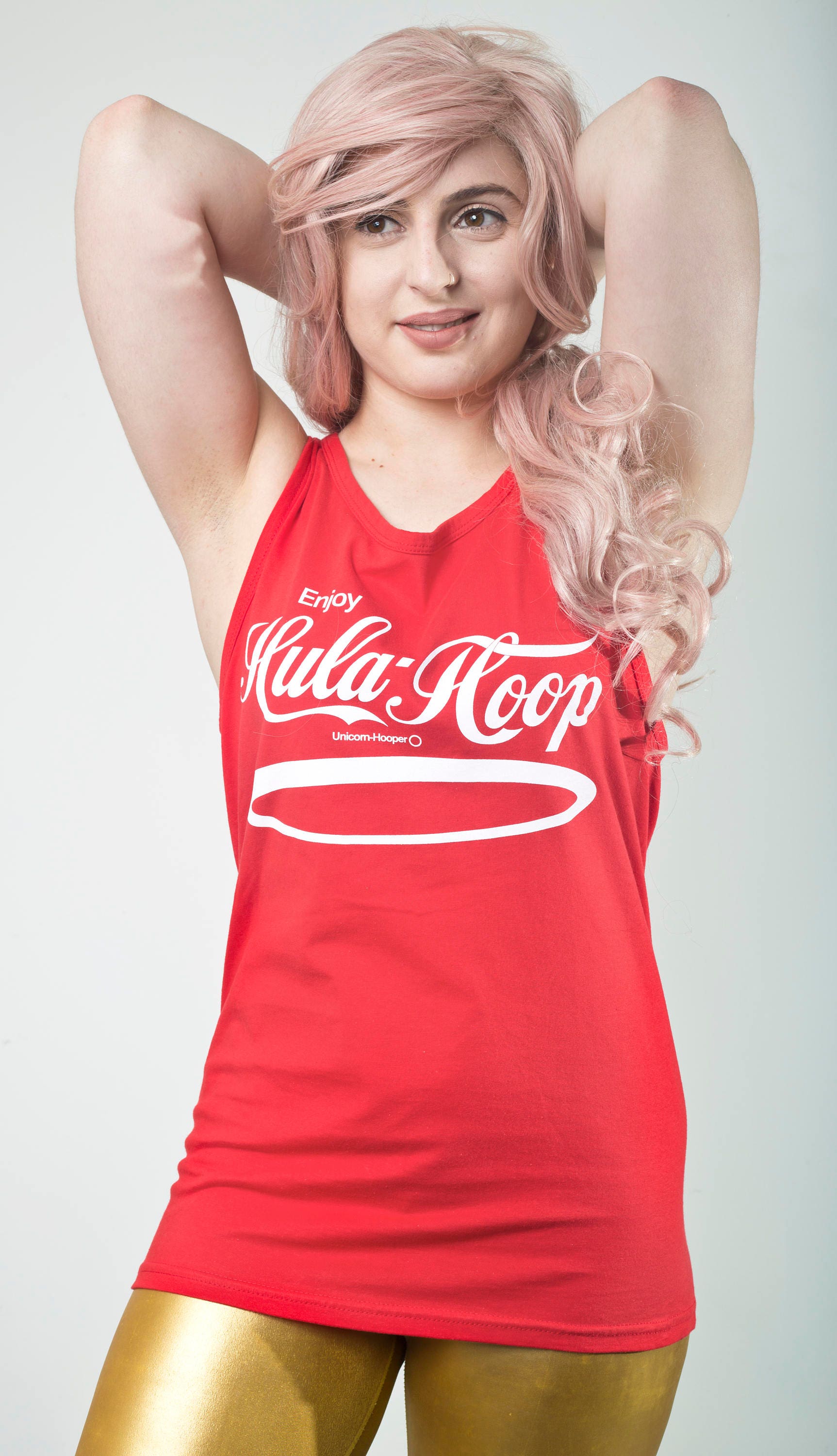 Enjoy Hula Hoops Red Vest Tank Top Coke Inspired Logo - Etsy