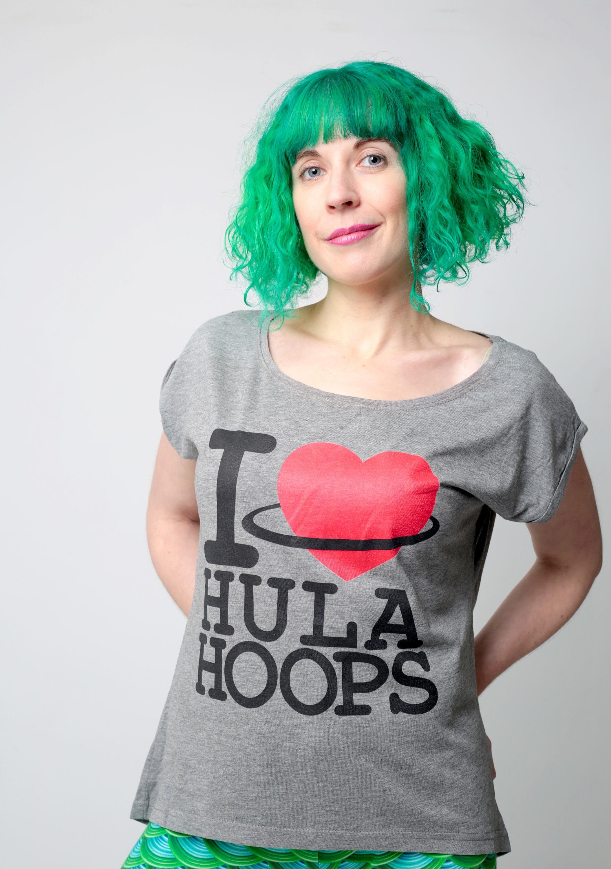 I Love Hula Hooping Grey Top Heart Hula Hooping - Etsy