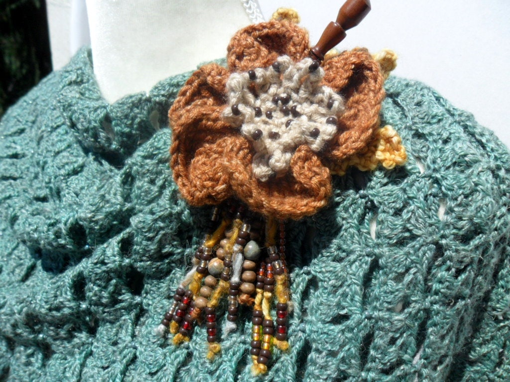 Meadow Beaded Shawl Crochet Pattern - Etsy