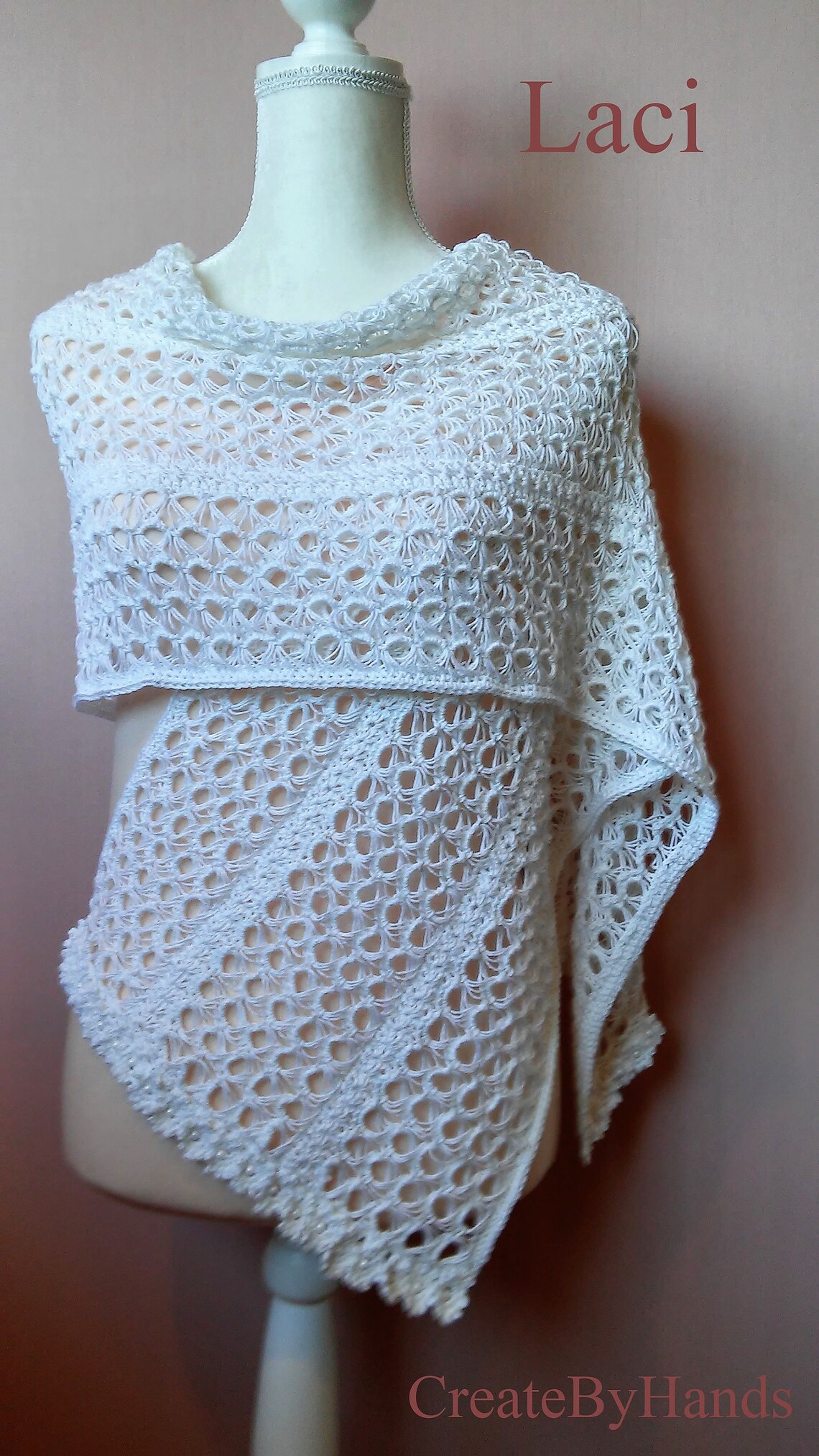 Laci Shawl Crochet Pattern Broomstick Lace Wedding Shawl - Etsy
