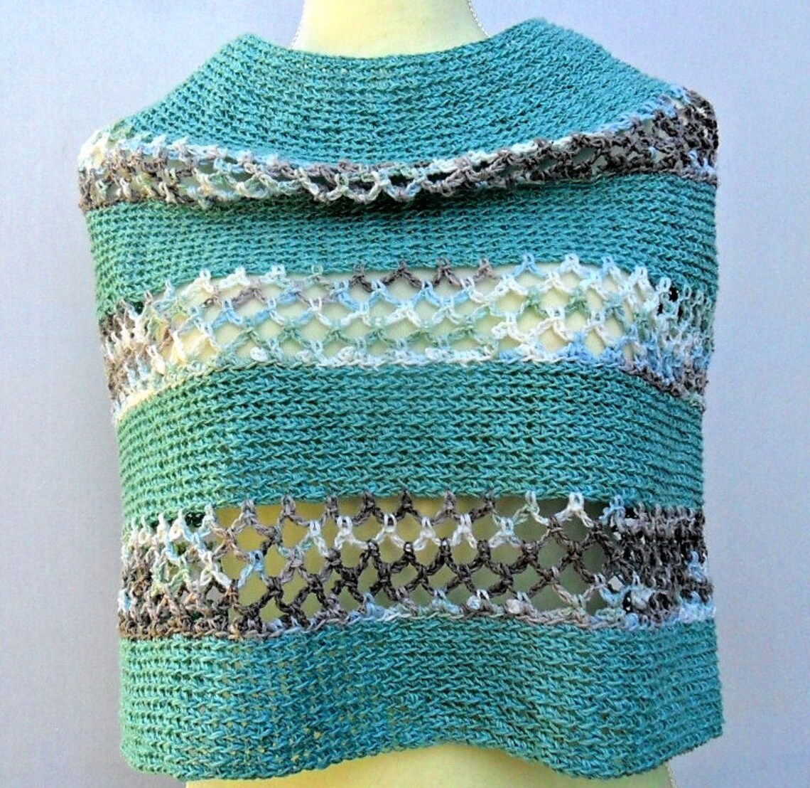 Breezin' Spring Poncho Crochet Pattern - Etsy
