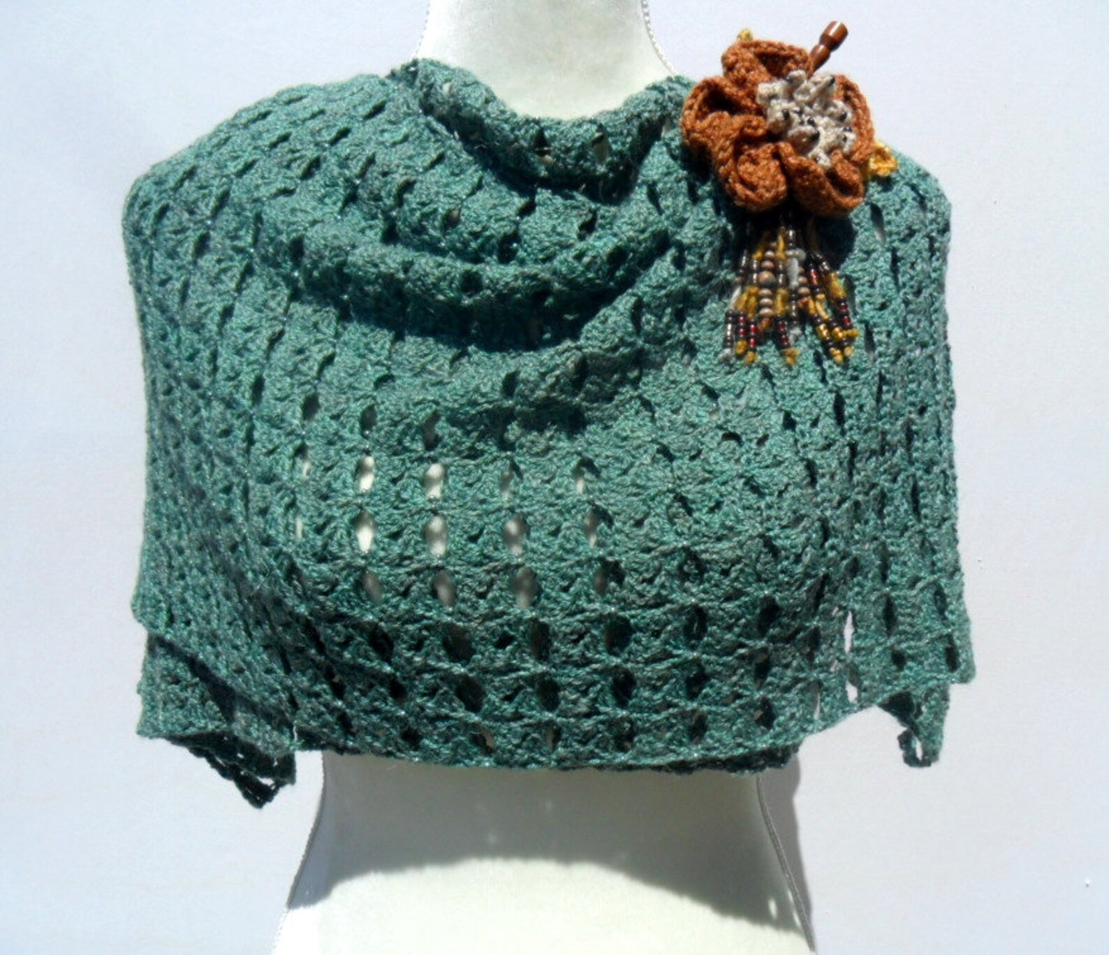 Meadow Beaded Shawl Crochet Pattern - Etsy