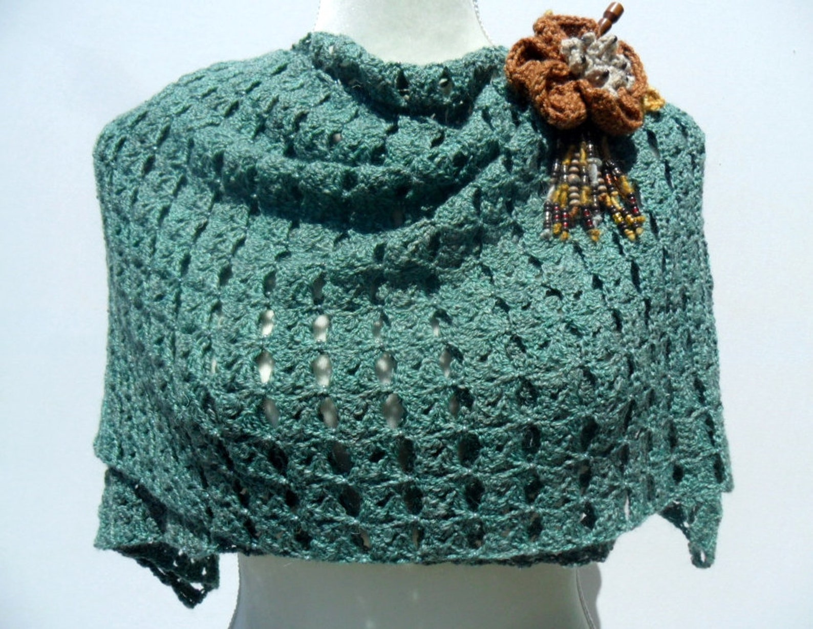 Meadow Beaded Shawl Crochet Pattern - Etsy