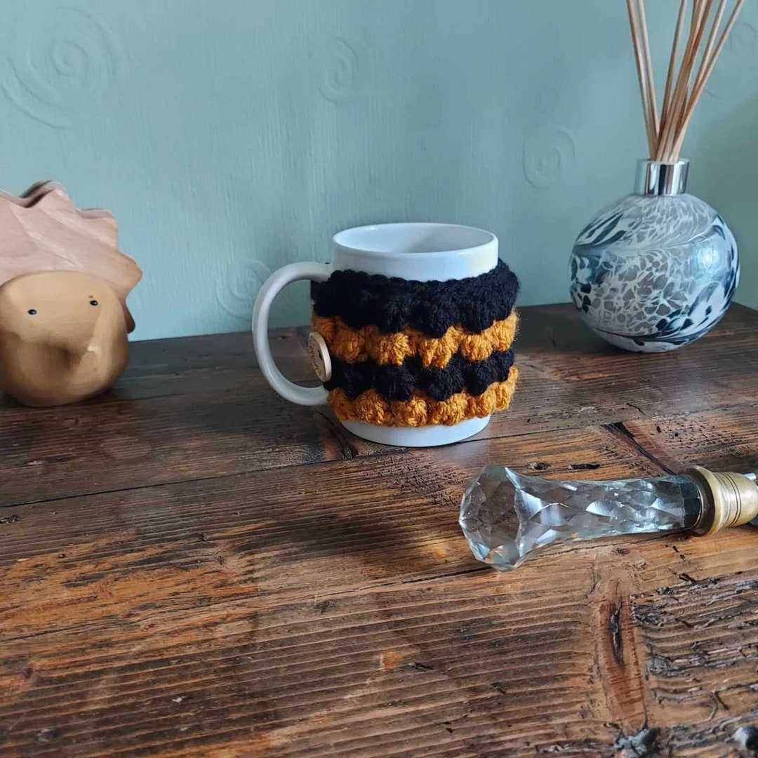 Crochet Pattern for Bumble Mug Cosy With Button, Cup Cosy, Craft Fayre ...
