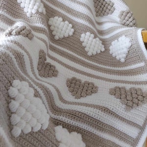 Crochet Pattern and Yarn Pack for Mellow Hearts Blanket Includes ...