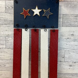 Americana Flag Decoration Patriotic Fourth of July Wood Door Decor - Etsy