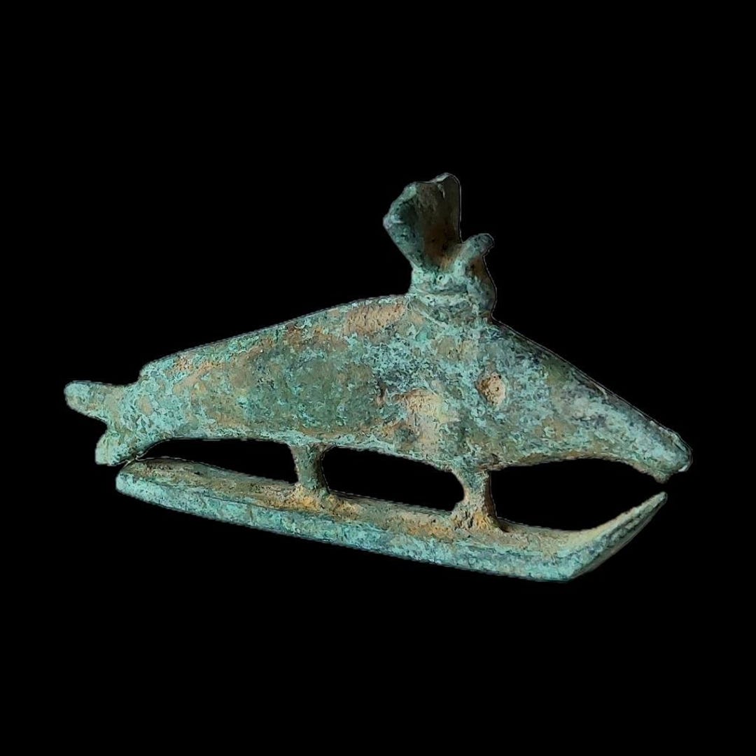 Rare Antique Egyptian Bronze Fish Statue ~ancient Goddess Hatmehit ...